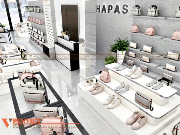 Chuỗi Dự án Thiết Kế Shop Túi Hapas Theo Phong Cách Hiện đại