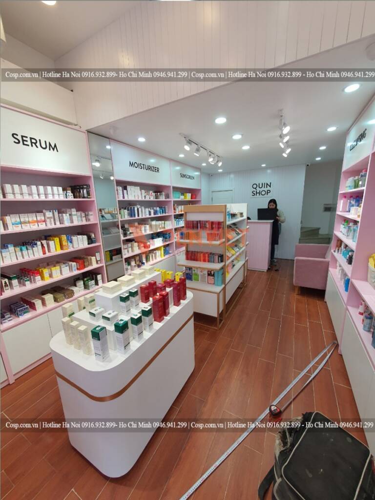 Thiết Kế Thi Công Shop Mỹ Phẩm QuinShop - Hà Nội