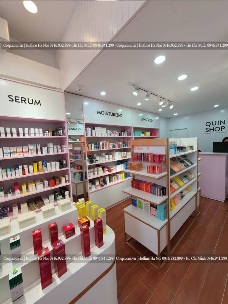 Thiết Kế Thi Công Shop Mỹ Phẩm QuinShop - Hà Nội