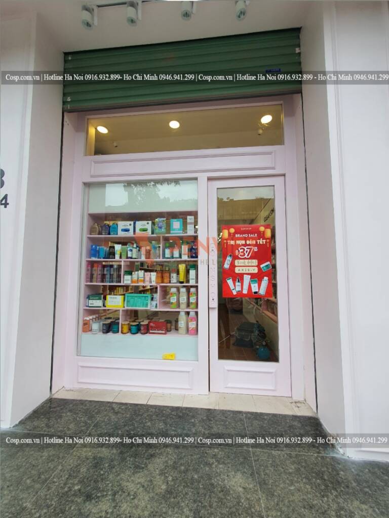 Thiết Kế Thi Công Shop Mỹ Phẩm QuinShop - Hà Nội