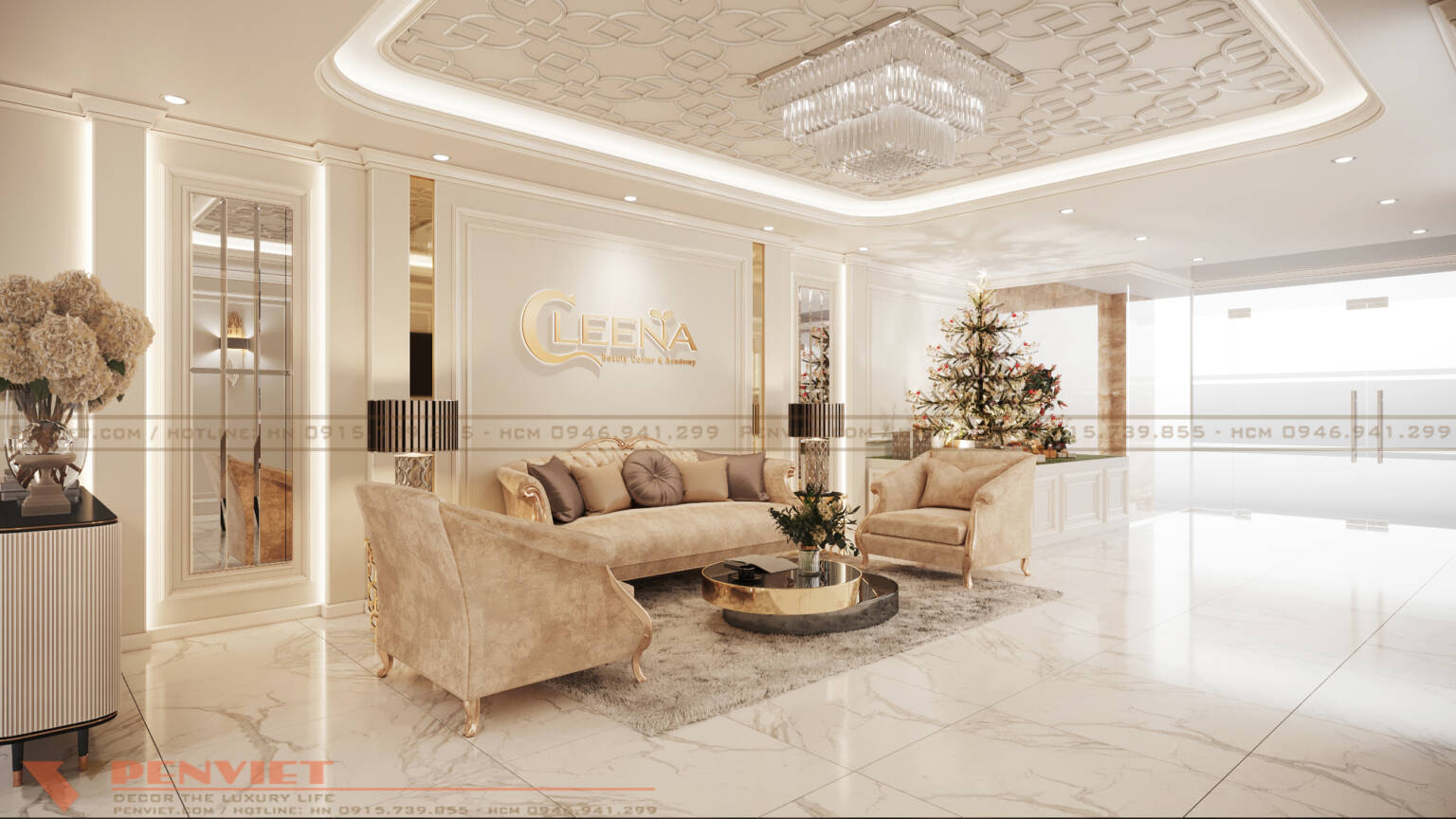 Bản Vẽ Thiết Kế Spa Sang Trọng - Cleena Spa Tân Cổ điển