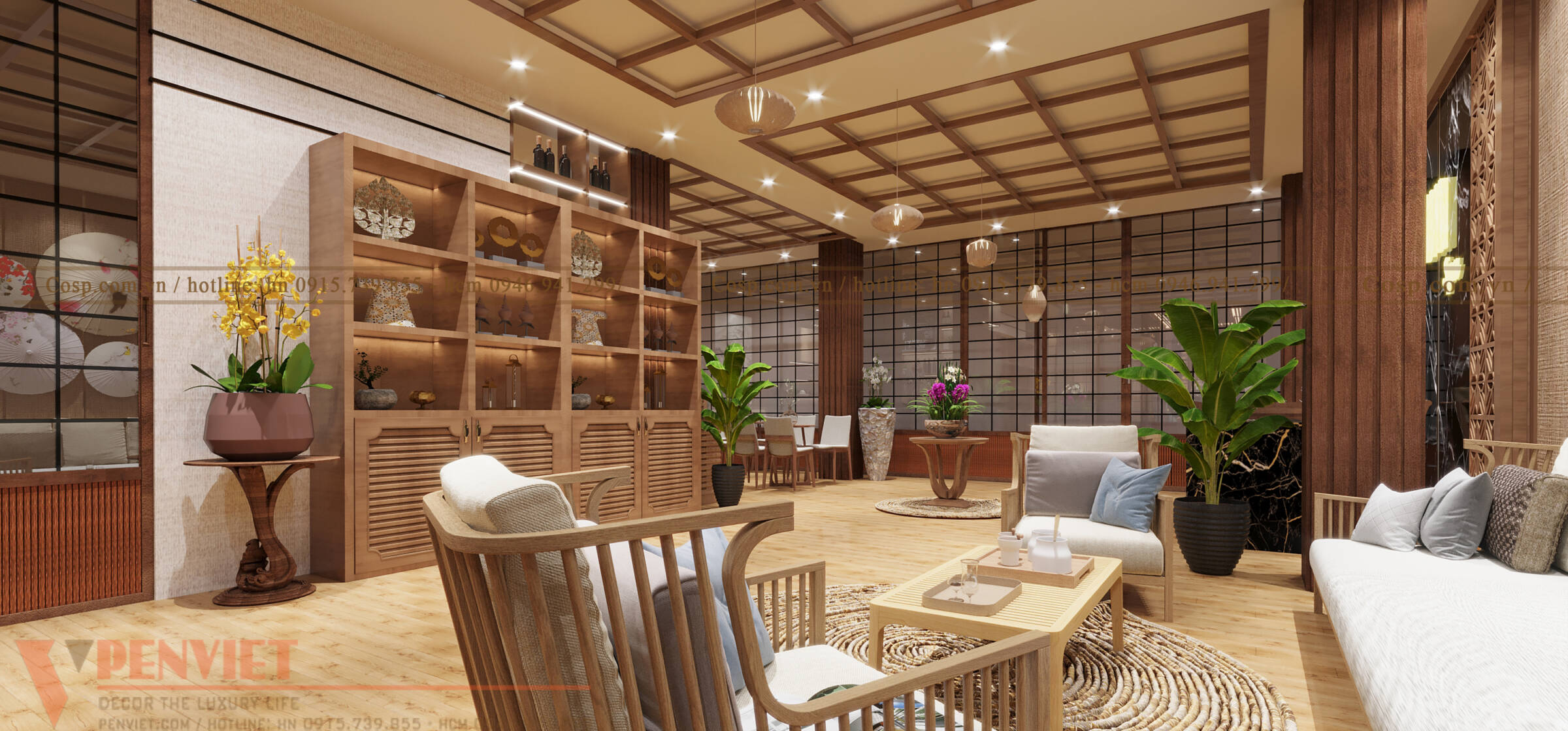 Mẫu Thiết Kế Spa đẹp 150m2 Phong Cách Nhật Bản Shi Spa