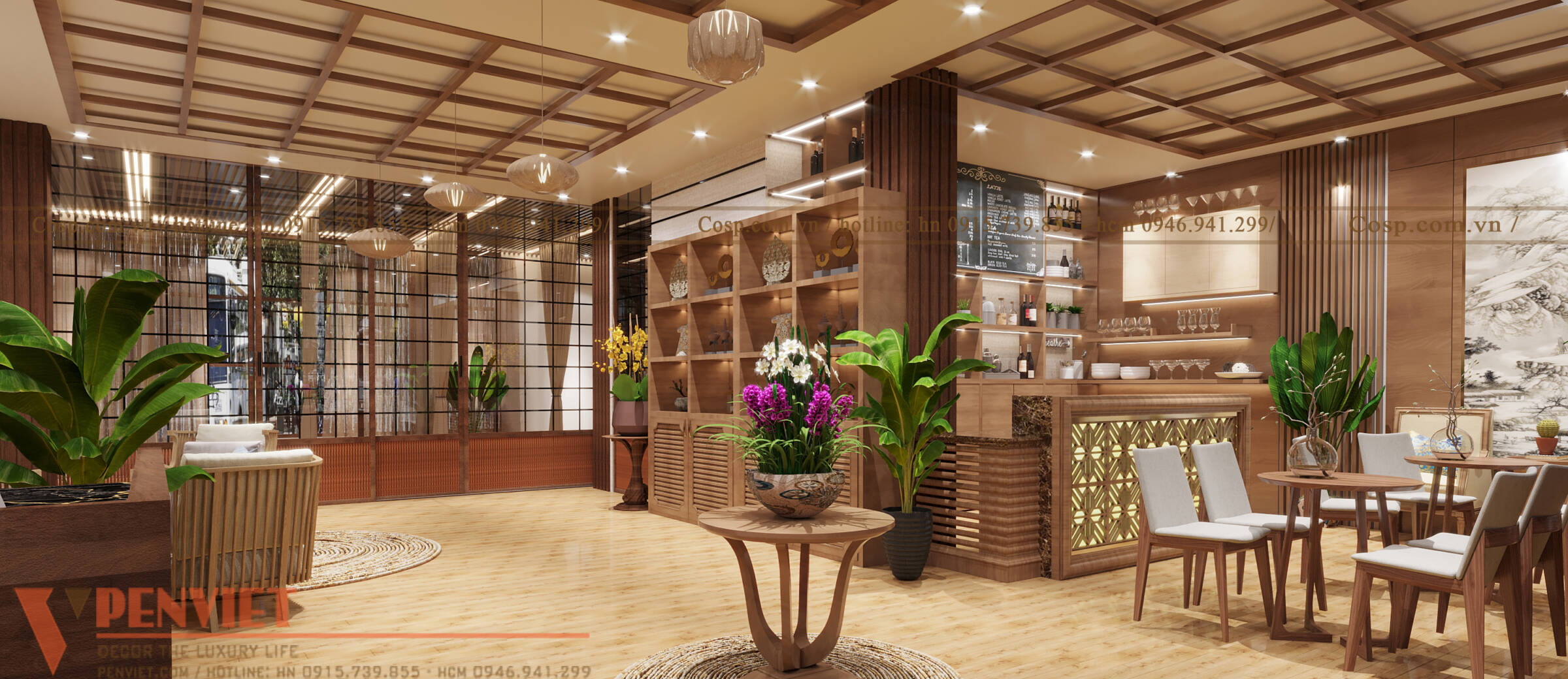 Mẫu Thiết Kế Spa đẹp 150m2 Phong Cách Nhật Bản Shi Spa